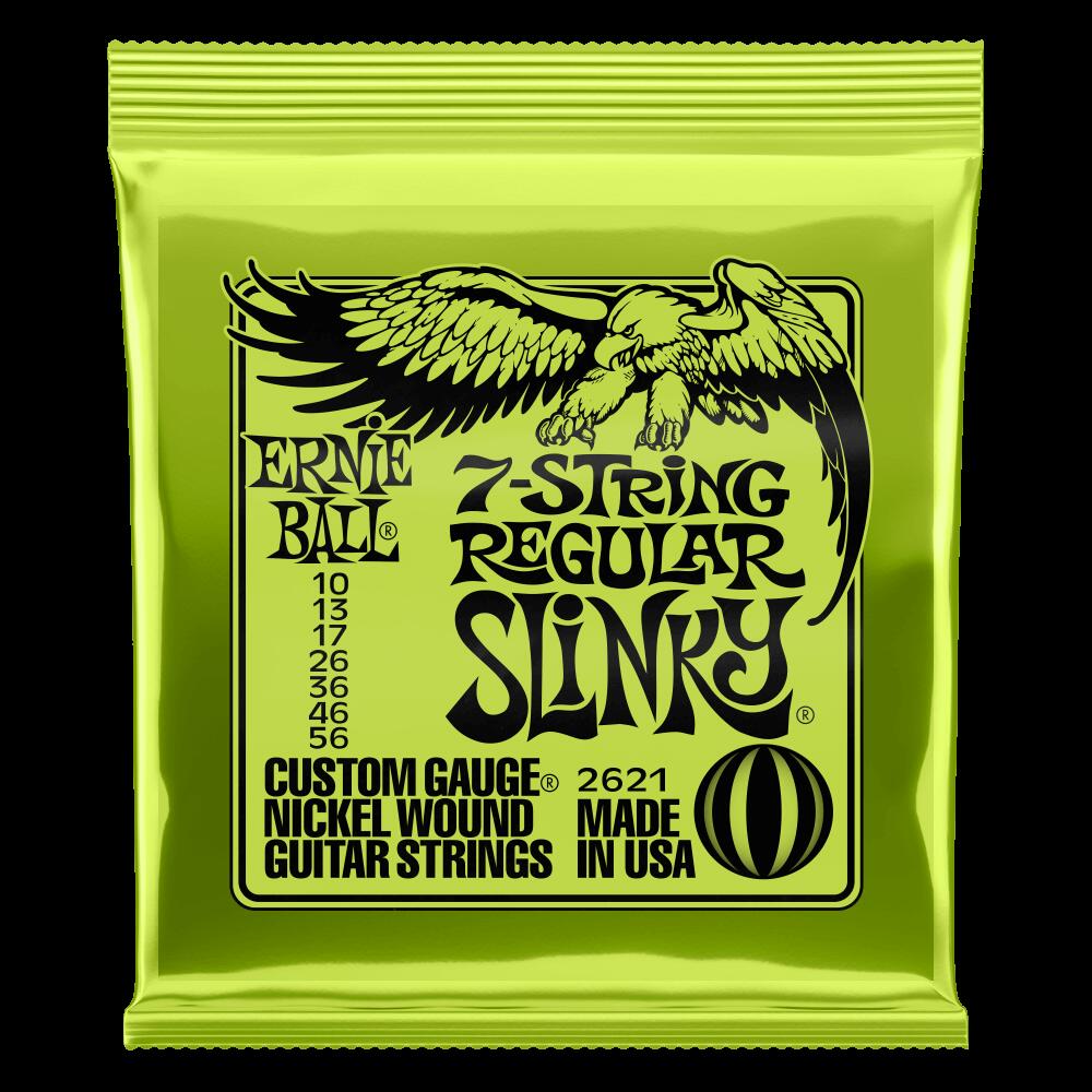 【楽天市場】＜7弦ギター用＞ERNIE BALL / アーニーボール REGULAR SLINKY NICKEL WOUND 7-STRING ELECTRIC GUITAR STRINGS ...