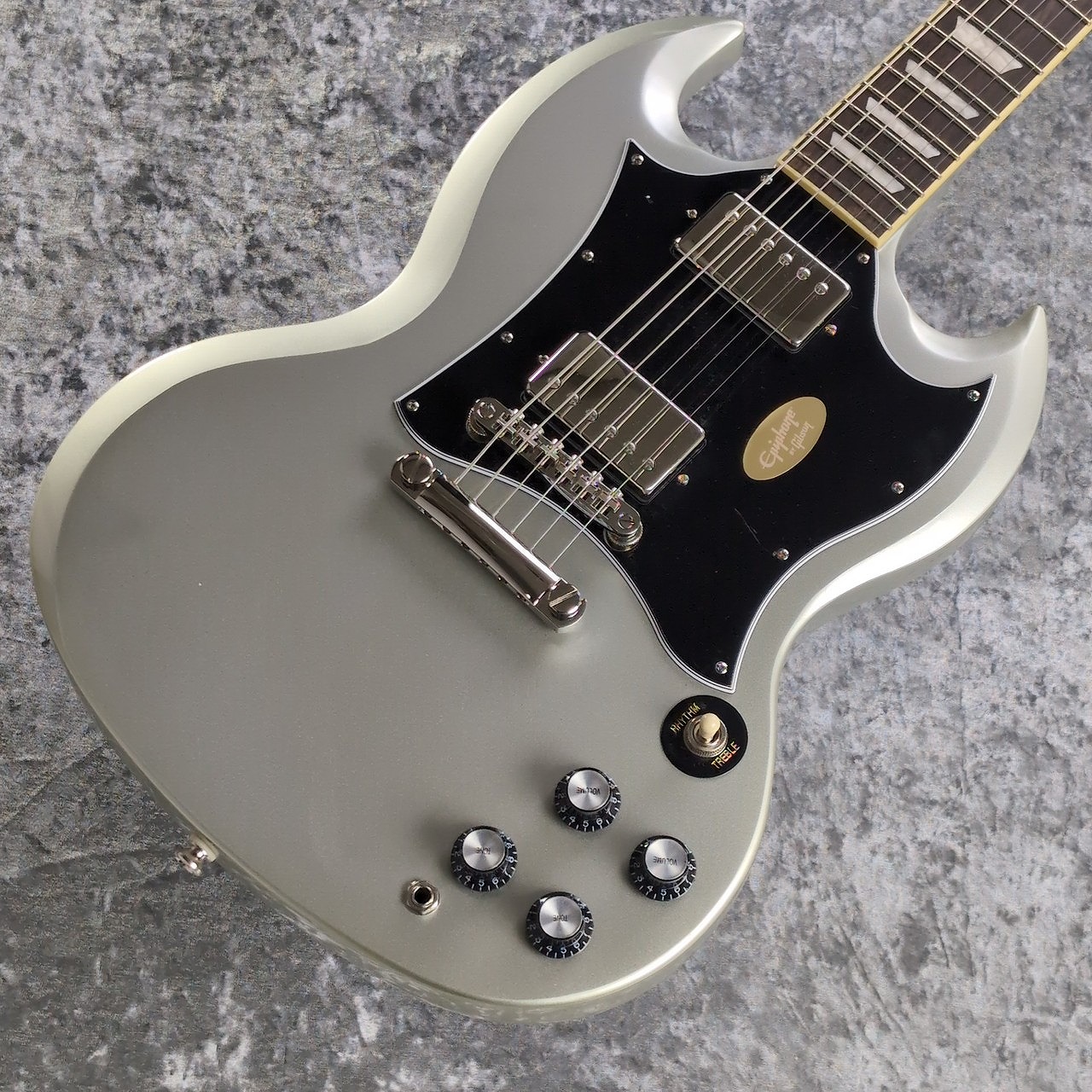 【楽天市場】Epiphone Inspired by Gibson SG Standard ~Silver Mist ...