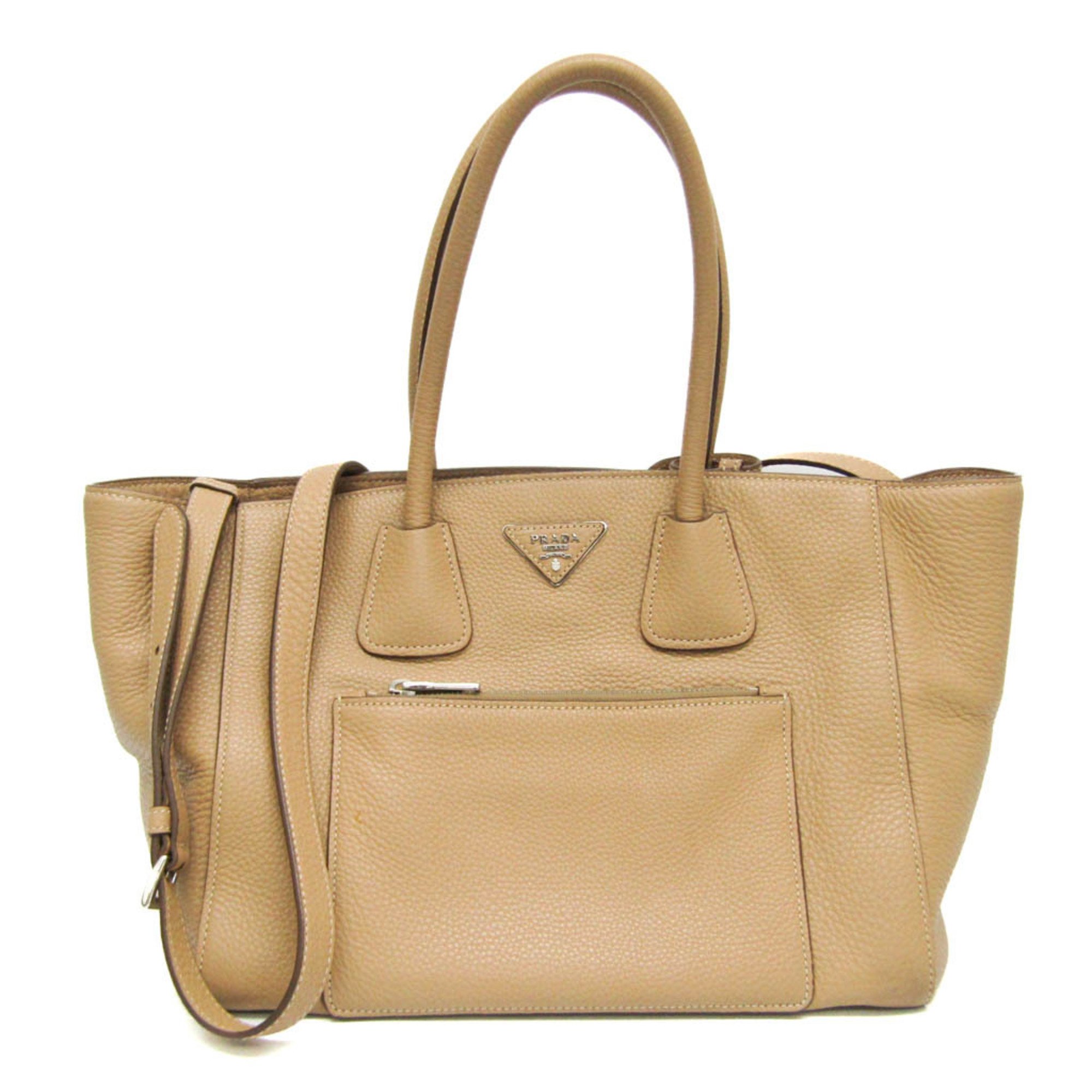 【楽天市場】プラダ(Prada) BN2626 レディース レザー ハンドバッグ,ショルダーバッグ ベージュ【中古】：eLady