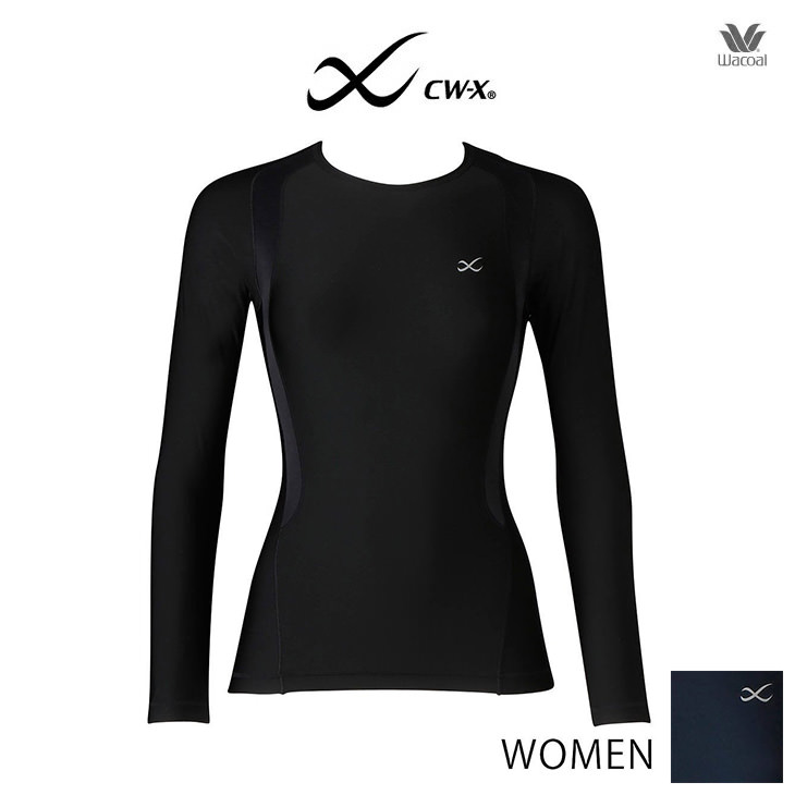 【楽天市場】【エントリー&2点購入でP5倍★3点で10倍】 20%OFF ワコール CWX CW-X 柔流 レディース シャツ スポーツ トップス 丸首 ゴルフ 球技 マラソン 肩甲骨 広背筋 ...