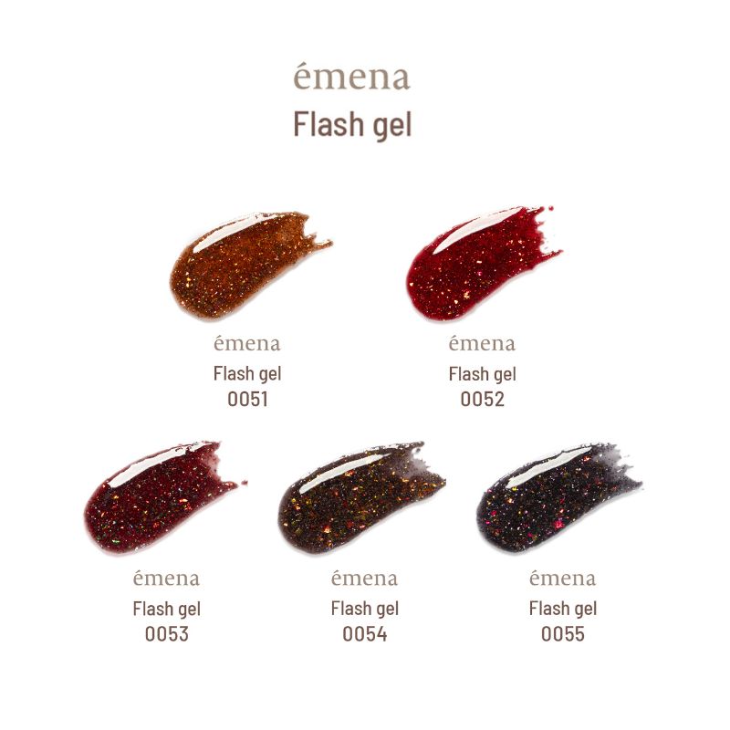 【楽天市場】【最大3％OFF】 エメナ emena Flash gel 8g 【5種類からご選択】 0051 0052 0053 0054 0055 フラッシュジェル グリッター ラメ ...