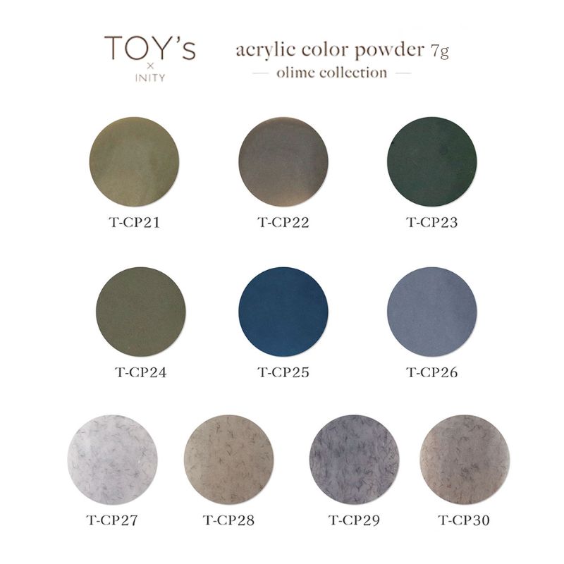 【楽天市場】【最大3％OFF】 TOY's × INITY トイズバイアイニティ アクリルカラーパウダー オリーミーコレクション 7g 【10色からご選択】 CP21-CP30 ニットパウダー ...