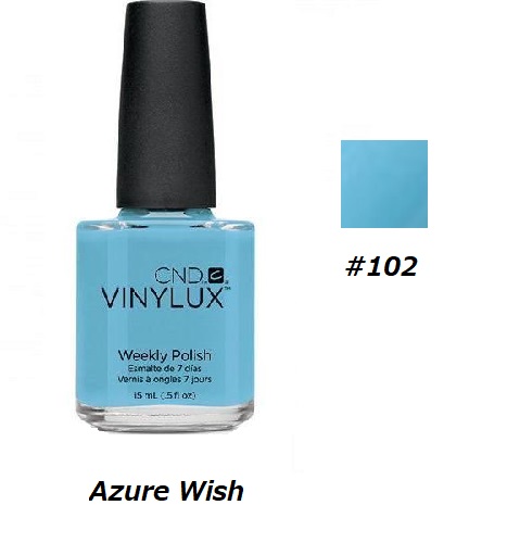【楽天市場】【最大3％OFF】 CND VINYLUX バイナラクス カラーポリッシュ Azure Wish 102 ウィークリーポリッシュ ...