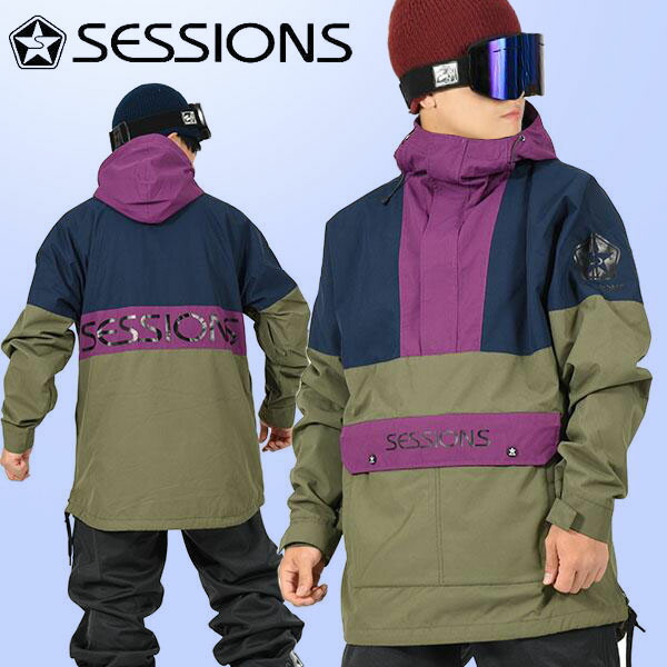 【楽天市場】40％off 送料無料 スノーボードウェア セッションズ SESSIONS CHAOS PULLOVER JACKET メンズ プルオーバー ジャケット スノボ スノーボード ...