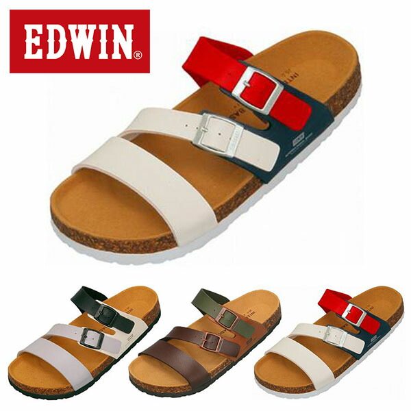 【楽天市場】エドウィン サンダル EDWIN メンズ 天然コルク フットベット アーチサポート コンフォートシューズ 疲れなし 歩き やすい カジュアル おしゃれ シューズ 靴 EB1005 ...
