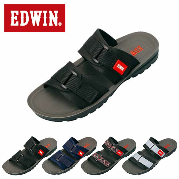 【楽天市場】エドウィン スポーツサンダル EDWIN メンズ スポサン アウトドア キャンプ カジュアル 疲れにくい 歩きやすい つっかけ サンダル シューズ 靴 黒 EW5102：エレファント靴店