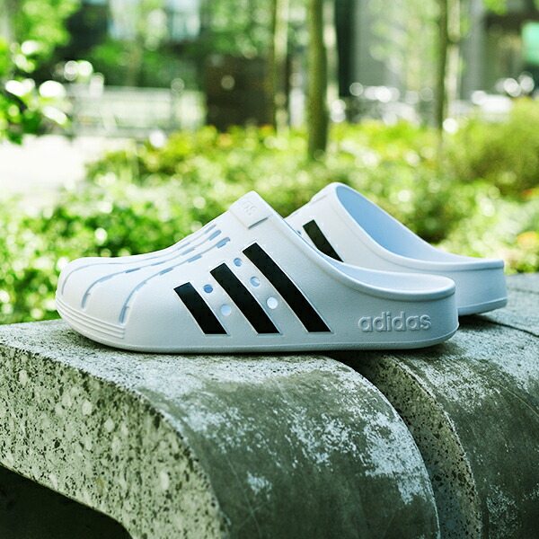 【楽天市場】アディダス サンダル メンズ レディース adidas ADILETTE CLOG U クロッグサンダル シューズ 靴 3本ライン ...
