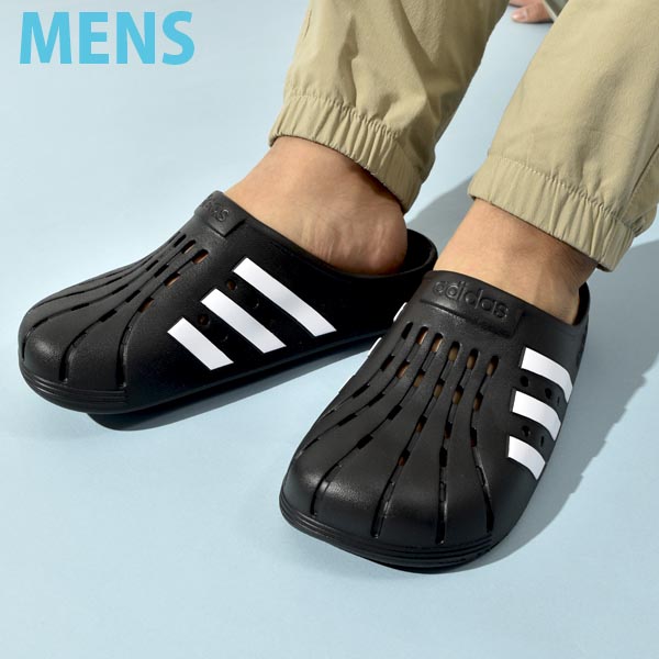 【楽天市場】アディダス サンダル メンズ レディース adidas ADILETTE CLOG U クロッグサンダル シューズ 靴 3本ライン ...