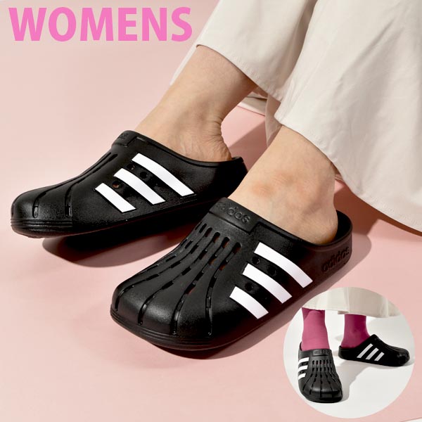 【楽天市場】アディダス サンダル メンズ レディース adidas ADILETTE CLOG U クロッグサンダル シューズ 靴 3本ライン ...