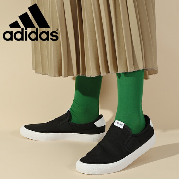 【楽天市場】送料無料 アディダス レディース スリッポン スニーカー adidas VULCRAID3R SLIPON M デッキシューズ ...