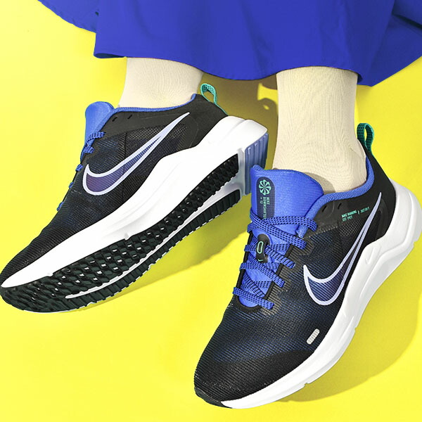 【楽天市場】現品限り 40%OFF 送料無料 ナイキ ランニングシューズ スニーカー レディース NIKE ダウンシフター12 ブラック ...