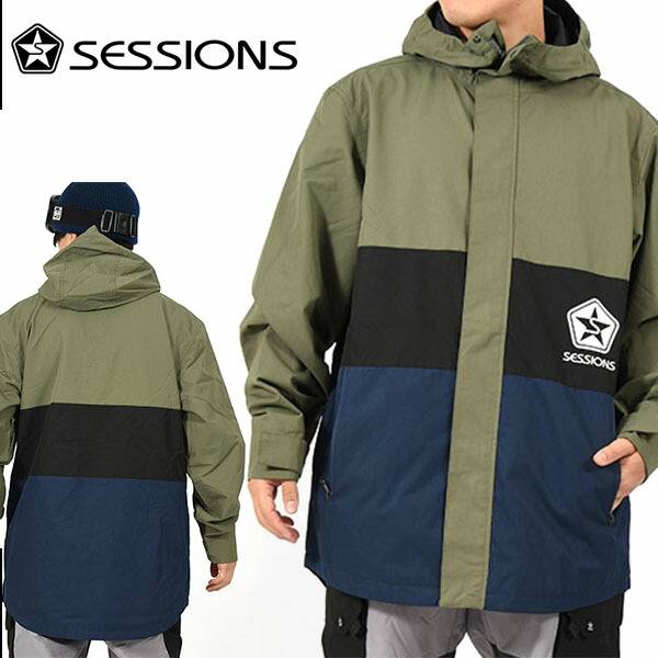 【楽天市場】40％off ラスト1着 Lサイズ 送料無料 スノーボードウェア セッションズ SESSIONS VITAL JACKET メンズ ...
