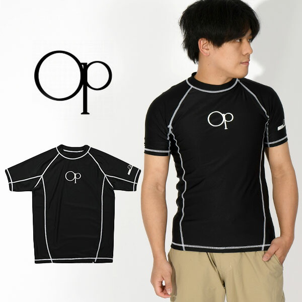 【楽天市場】40%off ゆうパケット発送！ 送料無料 半袖 ラッシュガード オーシャンパシフィック Ocean Pacific OP メンズ ...