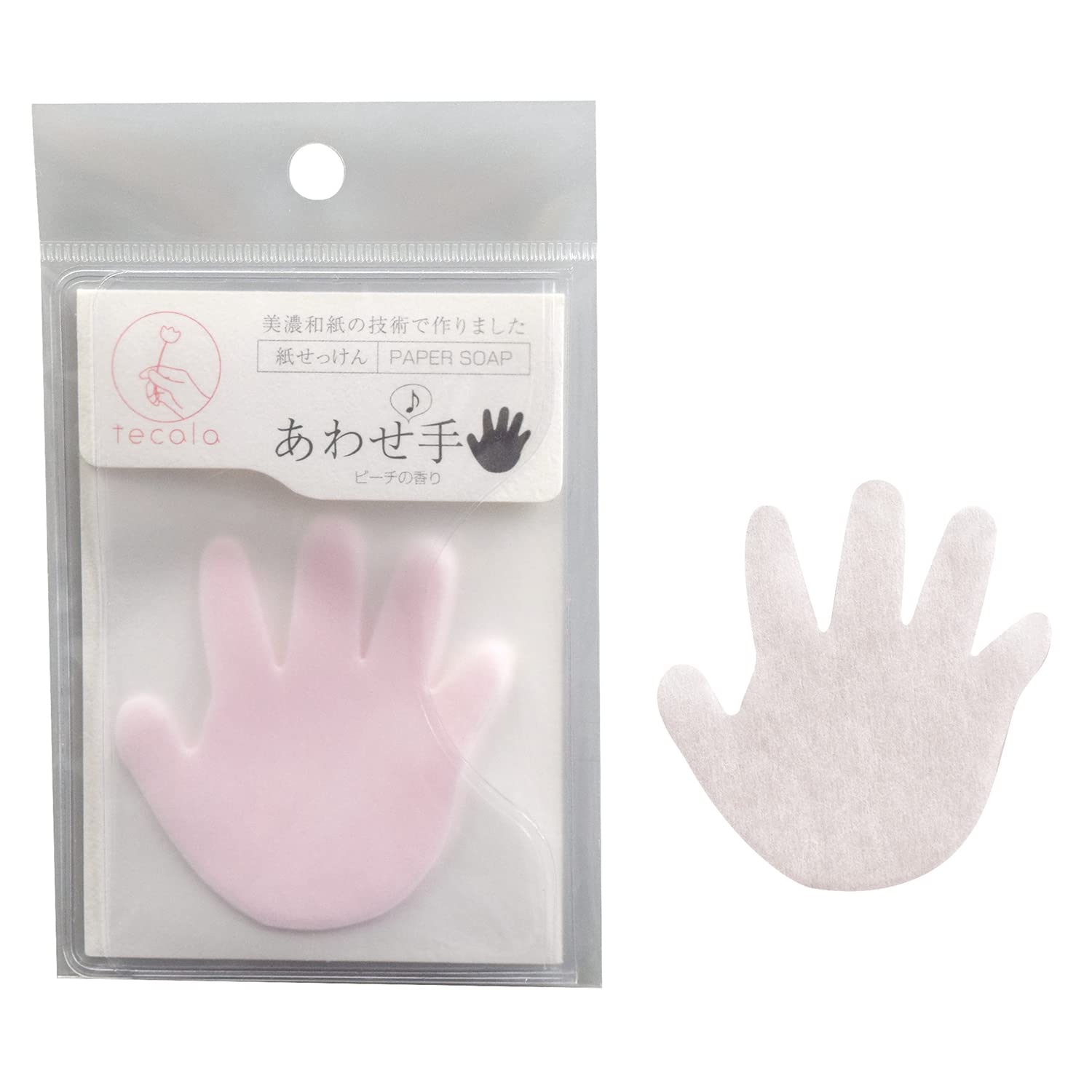 【楽天市場】ファイン 紙せっけん ペーパーソープ ピーチの香り 携帯用 ケース付き （あわせ手・20枚入） FIN-932：eli-mino ...