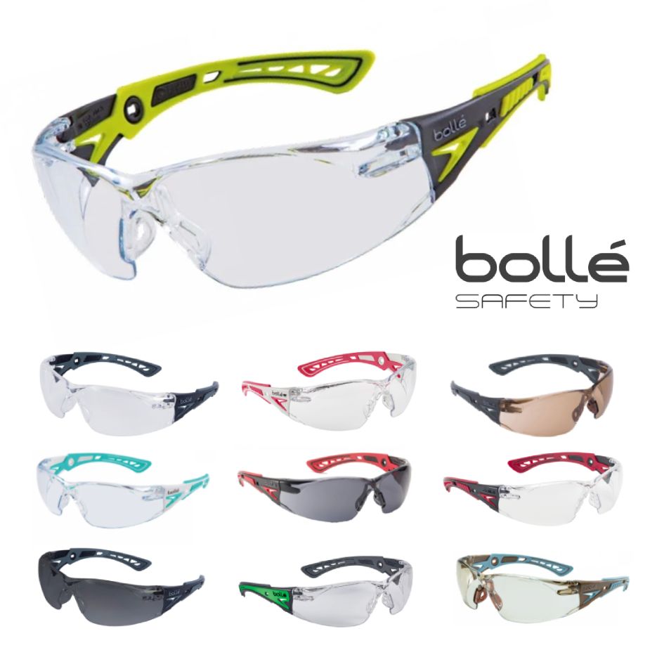 【楽天市場】Bolle Safety RUSH+ ラッシュプラス 保護メガネ サバゲー シューティング ゴーグル クリア スモーク コッパー ...