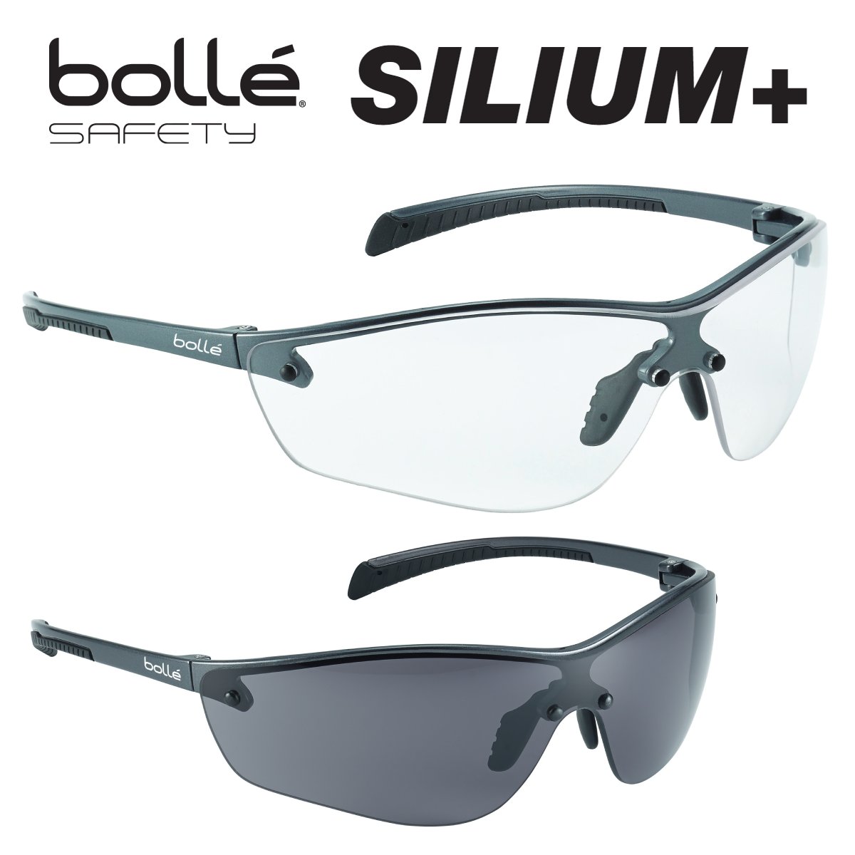 【楽天市場】【在庫処分】Bolle Safety SILIUM+ シリウム プラス ブリスタパッケージ クリア スモーク サバゲー ...