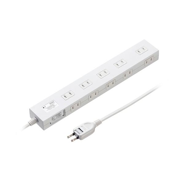 【楽天市場】サンワサプライ 雷ガードタップ 3m ホワイト TAP-SP2110N-3W：ELMONO（家具 ラグ カーペット）