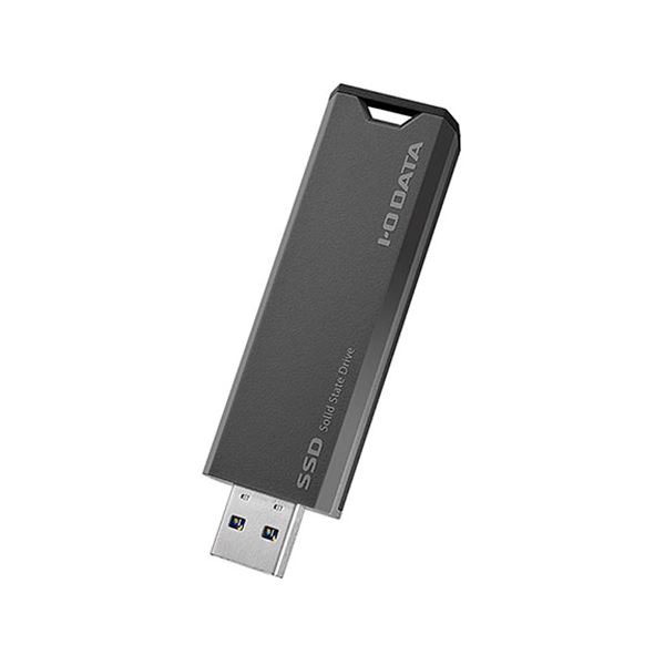 【楽天市場】IOデータ IO DATA USB 10Gbps(USB 3.2 Gen2)対応 スティックSSD 500GB グレー×ブラック ...