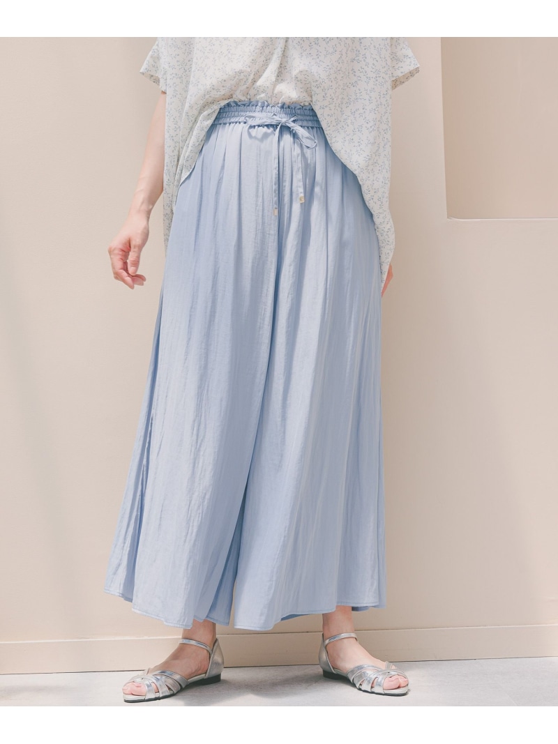 【楽天市場】【SALE／50%OFF】ラク艶イージーパンツ 大きいサイズ ゆったり/996879 Elura エルーラ パンツ その他のパンツ イエロー ネイビー グレー ブルー ブラック ...