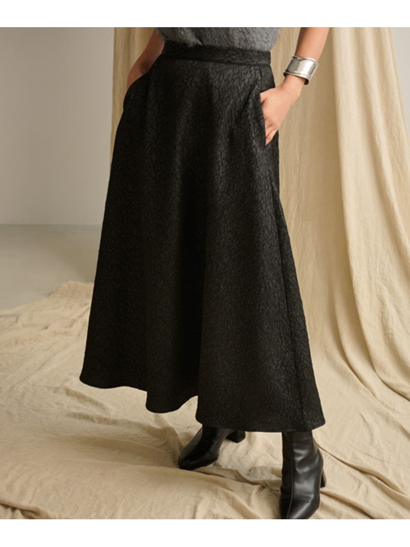 【楽天市場】【SALE／30%OFF】＜スタイリスト福田麻琴さんコラボ＞ドレスジャガードスカート/250548 Elura エルーラ スカート ロング・マキシスカート ブラック【RBA_E ...