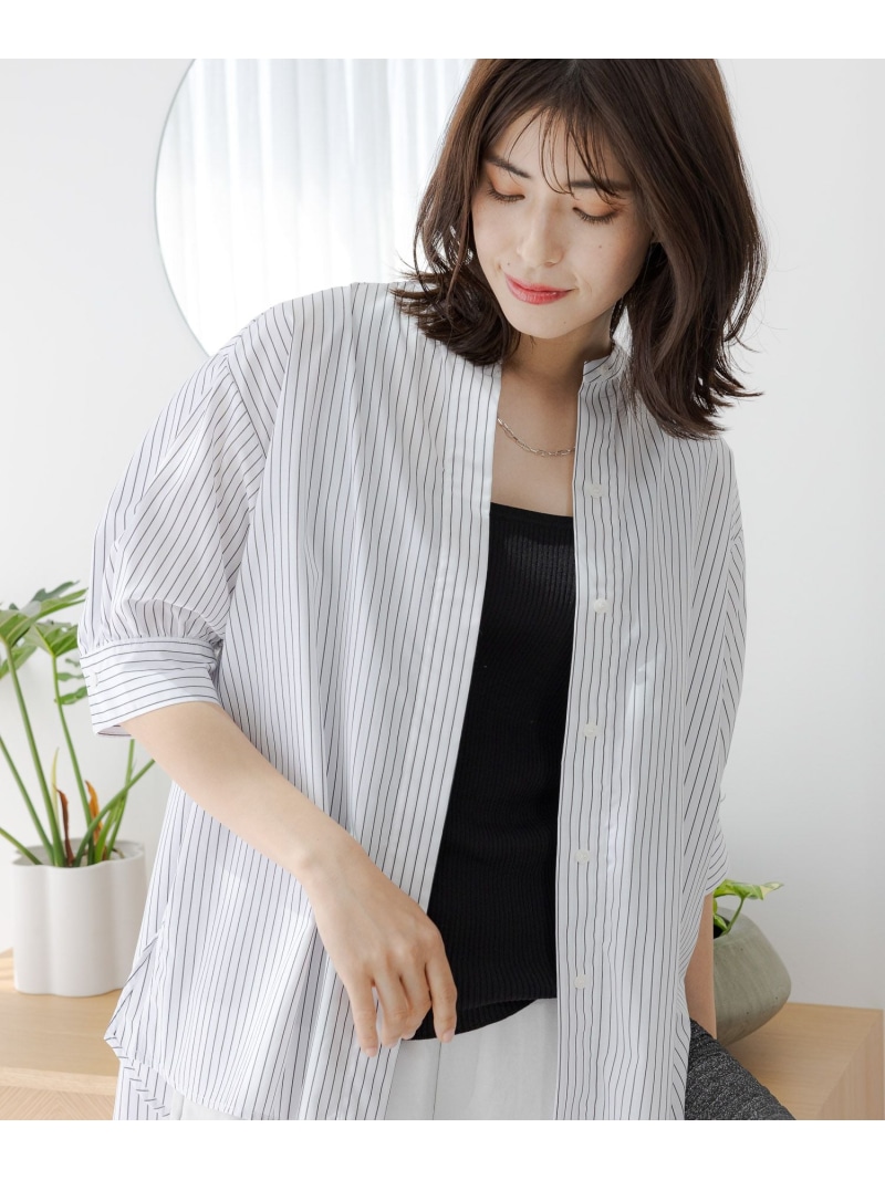 【楽天市場】【SALE／30%OFF】アイロンいらずバンドカラーシャツ 大きいサイズ ゆったり/109962 Elura エルーラ トップス シャツ・ブラウス ブラック ホワイト【RBA_E ...