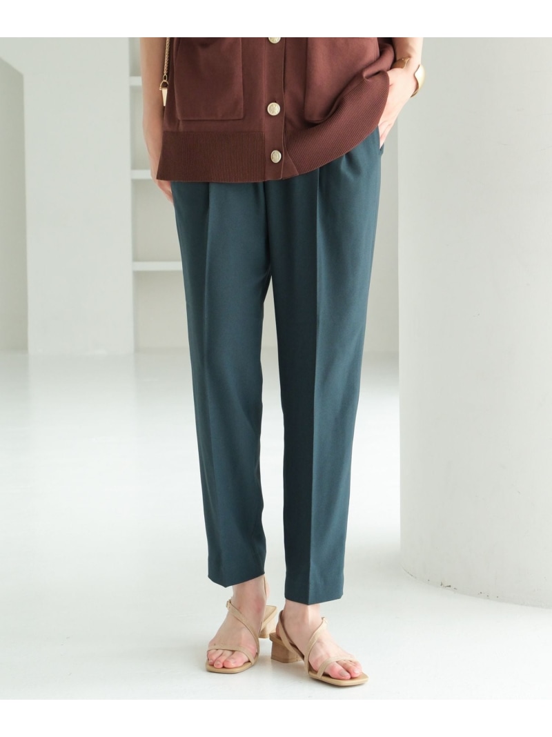 【楽天市場】サラサラリラクシーテーパードパンツ＜低身長サイズあり＞/321522 Elura エルーラ パンツ その他のパンツ グリーン ネイビー ホワイト ブラック【送料無料 ...