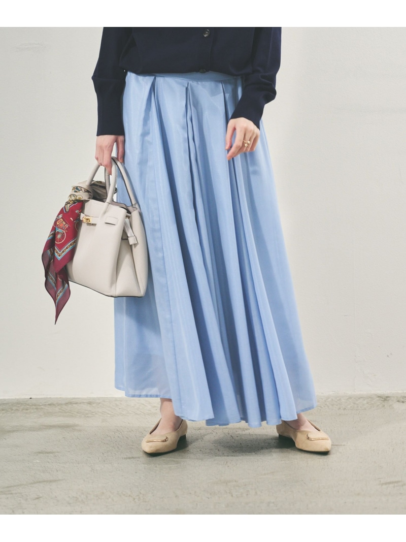 【楽天市場】【SALE／60%OFF】＜レギュラー/低身長サイズ＞艶フレアスカート/136360 Elura エルーラ スカート ロング・マキシスカート ブルー ベージュ【RBA_E ...