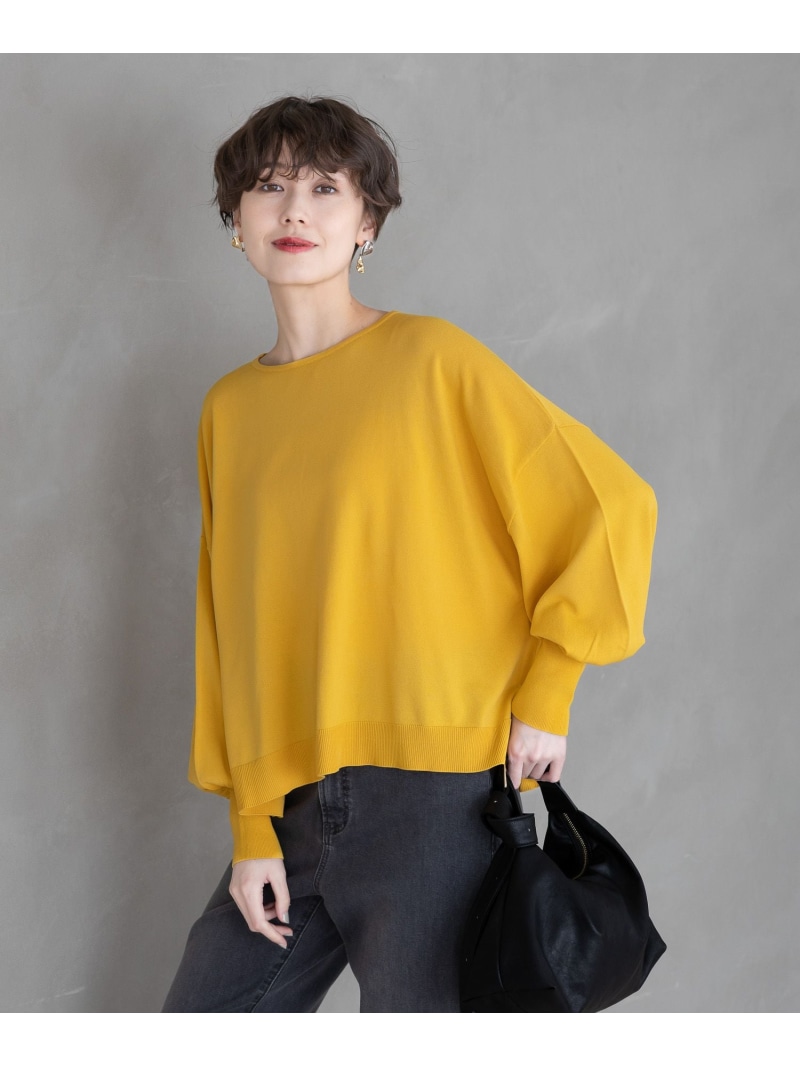 【楽天市場】【SALE／50%OFF】サラサラタッチボートネックプルオーバー/291201 Elura エルーラ トップス ニット イエロー ...