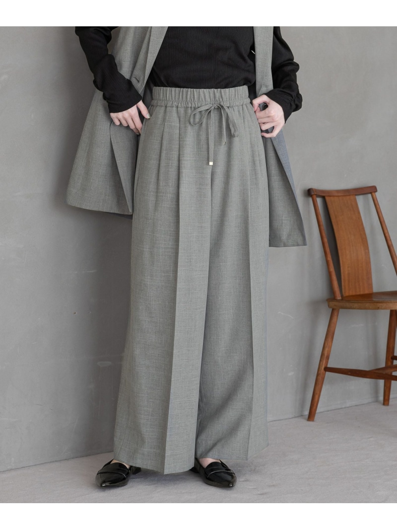 【楽天市場】【SALE／20%OFF】映えラクイージーワイドパンツ＜低身長サイズあり＞/292397 Elura エルーラ パンツ その他のパンツ グレー ネイビー【RBA_E】【送料無料 ...