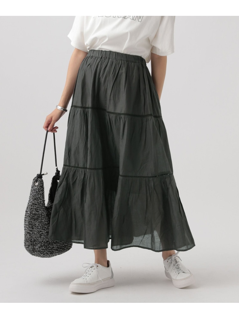 【楽天市場】【SALE／50%OFF】コットンボイルフレアスカート 大きいサイズ ゆったり/995395 Elura エルーラ スカート ロング・マキシスカート ホワイト ブラック【RBA_E ...