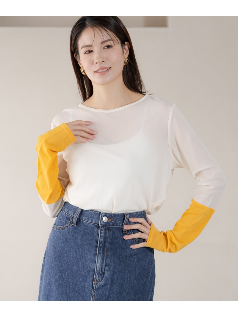 【楽天市場】カラーシアクループルオーバー/316437 Elura エルーラ トップス カットソー・Tシャツ オレンジ ホワイト グリーン[Rakuten Fashion]：Elura／エルーラ