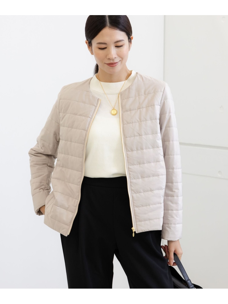 【楽天市場】【SALE／50%OFF】蓄熱スリムジャケット/133692 Elura エルーラ ジャケット・アウター ブルゾン・ジャンパー グレー ブラック【RBA_E】【送料無料 ...