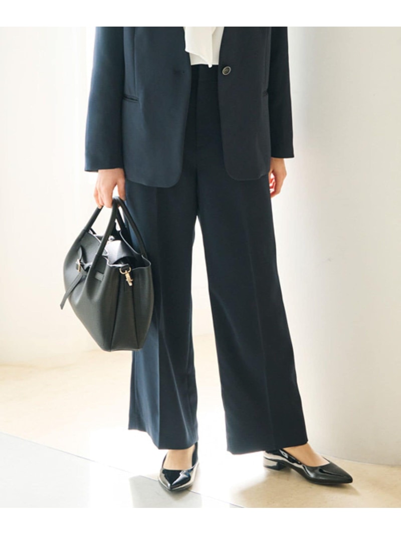 【楽天市場】【SALE／50%OFF】＜2025ceremony＞セレモニーダブルクロスワイドパンツ/246076 Elura エルーラ パンツ その他のパンツ ホワイト ブルー【RBA_E ...