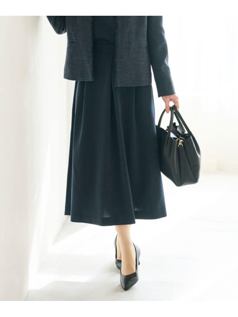 【楽天市場】【SALE／20%OFF】＜2025ceremony＞ セレモニーダブルクロスフレアスカート/246080 Elura エルーラ スカート ロング・マキシスカート ホワイト ブルー ...