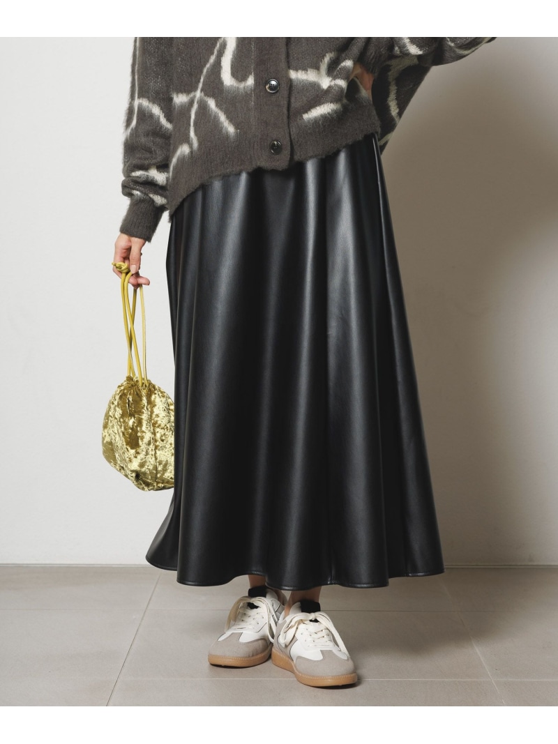 【楽天市場】【SALE／20%OFF】レザーライクフレアスカート/200959 Elura エルーラ スカート ロング・マキシスカート ホワイト ブラック【RBA_E】【送料無料 ...