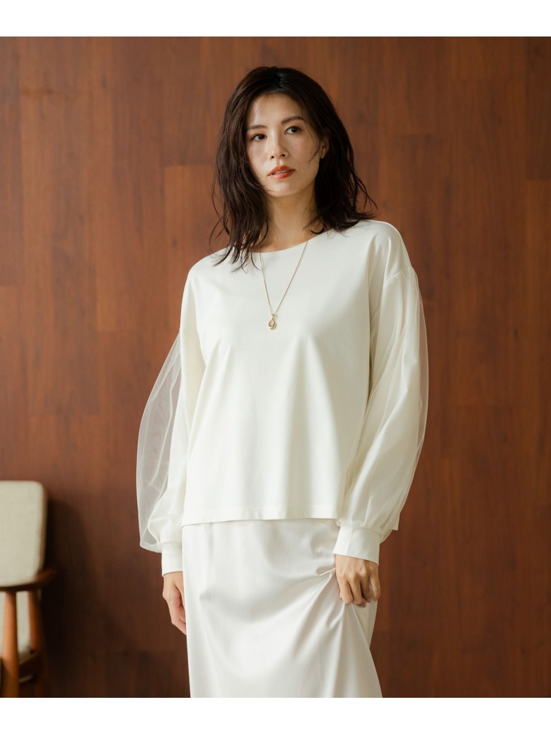 【楽天市場】【SALE／40%OFF】チュールコンビポンチプルオーバー/133652 Elura エルーラ トップス スウェット・トレーナー ホワイト グリーン ブラック【RBA_E ...