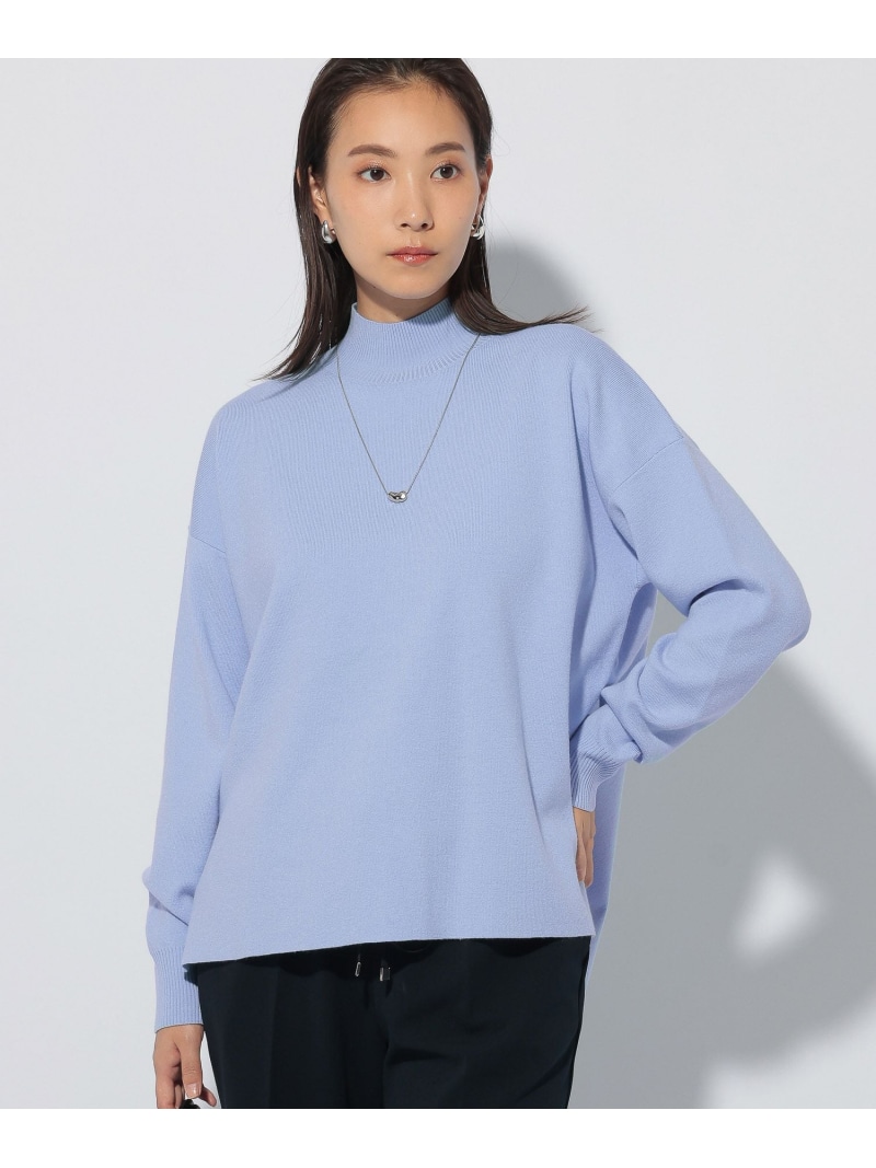 【楽天市場】【SALE／30%OFF】濃密なめらかモックネックプルオーバー/134016 Elura エルーラ トップス ニット ホワイト ネイビー ブルー オレンジ ブラック グリーン ...