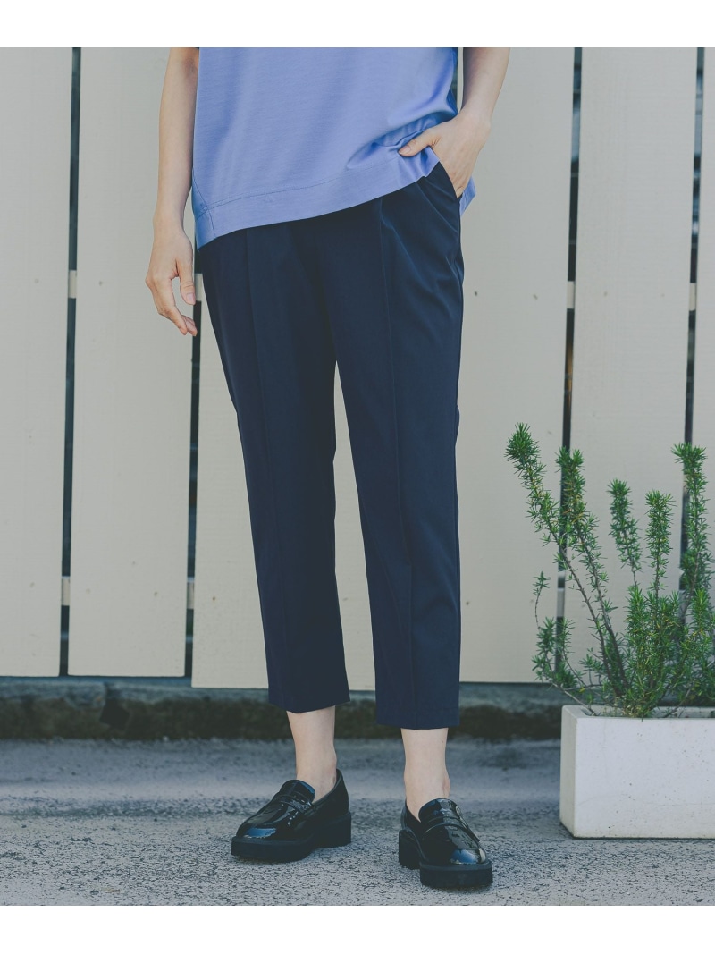 【楽天市場】【SALE／50%OFF】＜梅雨対応＞撥水テーパードパンツ 大きいサイズ ゆったり/122202 Elura エルーラ パンツ ...