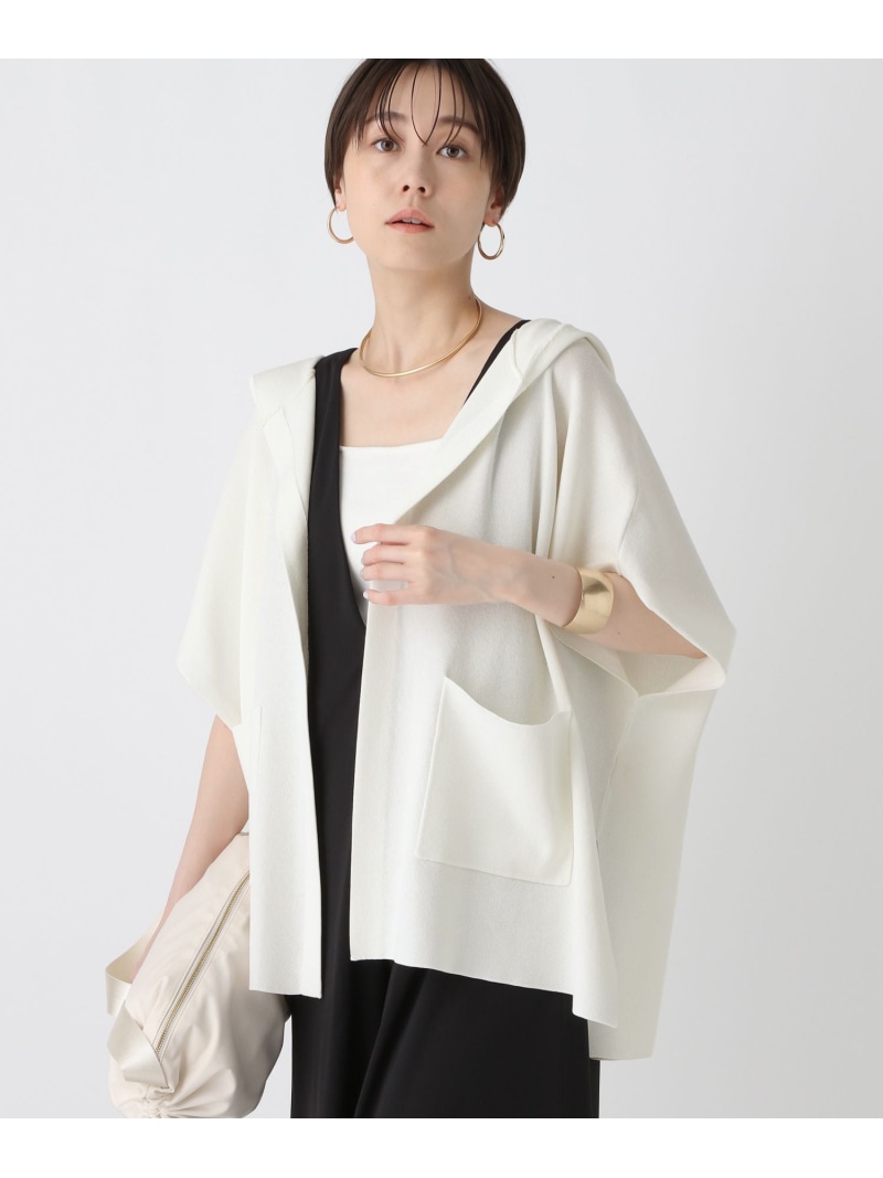 【楽天市場】サマープロテクトフードジレ/495592 Elura エルーラ トップス ニット ホワイト ブラック【送料無料】[Rakuten Fashion]：Elura／エルーラ