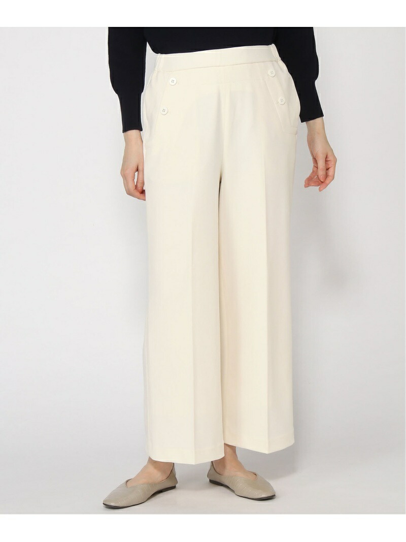 【楽天市場】【SALE／20%OFF】サマ見えマリンワイドパンツ 大きいサイズ ゆったり Elura エルーラ パンツ その他のパンツ ...