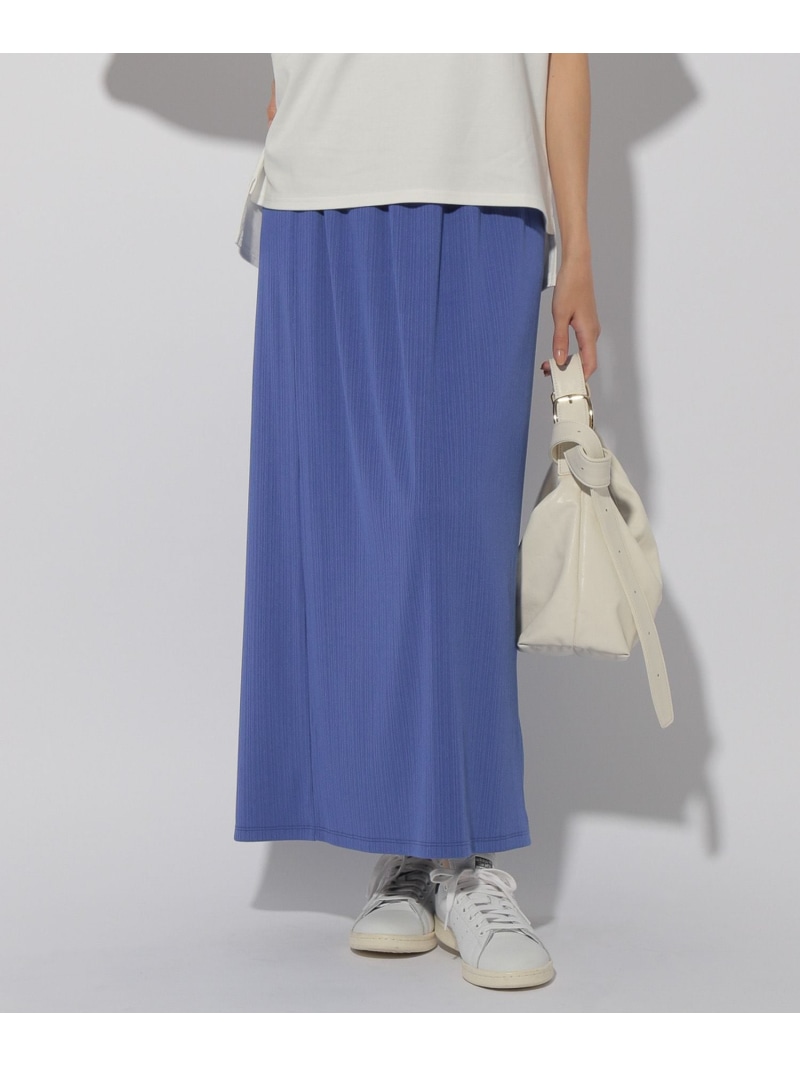 【楽天市場】【SALE／50%OFF】ドレスアップリブナロースカート＜低身長サイズあり＞/326354 Elura エルーラ スカート ロング・マキシスカート カーキグリーン ブルー ネイビー ...