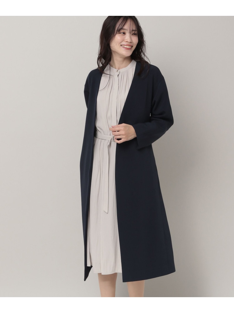 【楽天市場】【SALE／40%OFF】ダブルクロスカラーレスコート 大きいサイズ ゆったり 179945 Elura エルーラ ジャケット・アウター その他のジャケット・アウター ネイビー ...