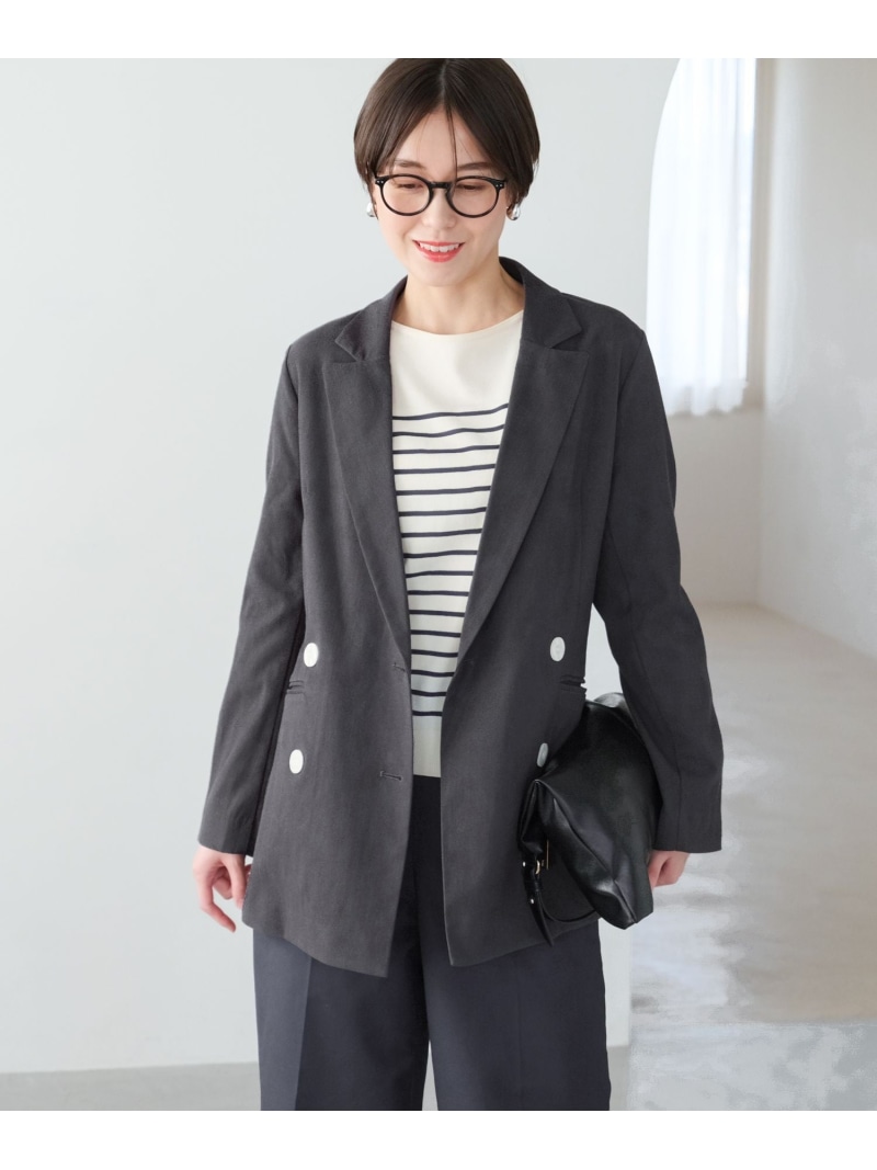 【楽天市場】【SALE／10%OFF】リネン混テーラードジャケット Elura エルーラ ジャケット・アウター テーラードジャケット・ブレザー ベージュ ブラウン グレー【RBA_E】【送料 ...