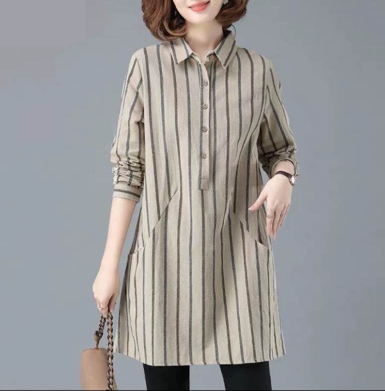 【楽天市場】【ワンダフルデー 20％OFFクーポン配布】トップス シャツ ブラウス チュニック 袖あり 長袖 襟付き きれいめ カジュアル ...