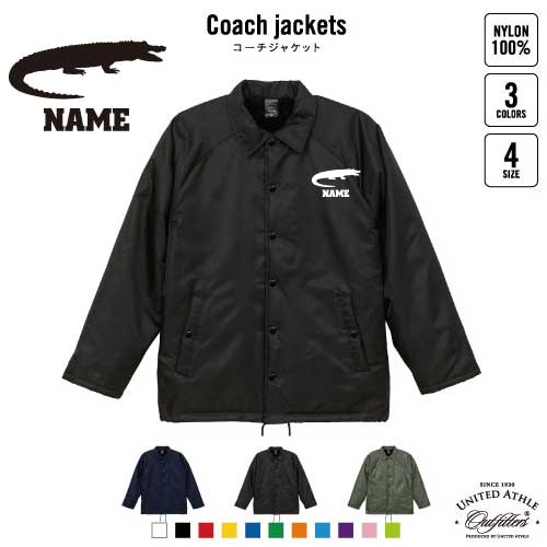 【楽天市場】ワニ/名入れボア裏地付きコーチジャケット 左胸ワンポイントミリタリー アメカジ ブラック ネイビー カーキ ストリート ブルゾン ...