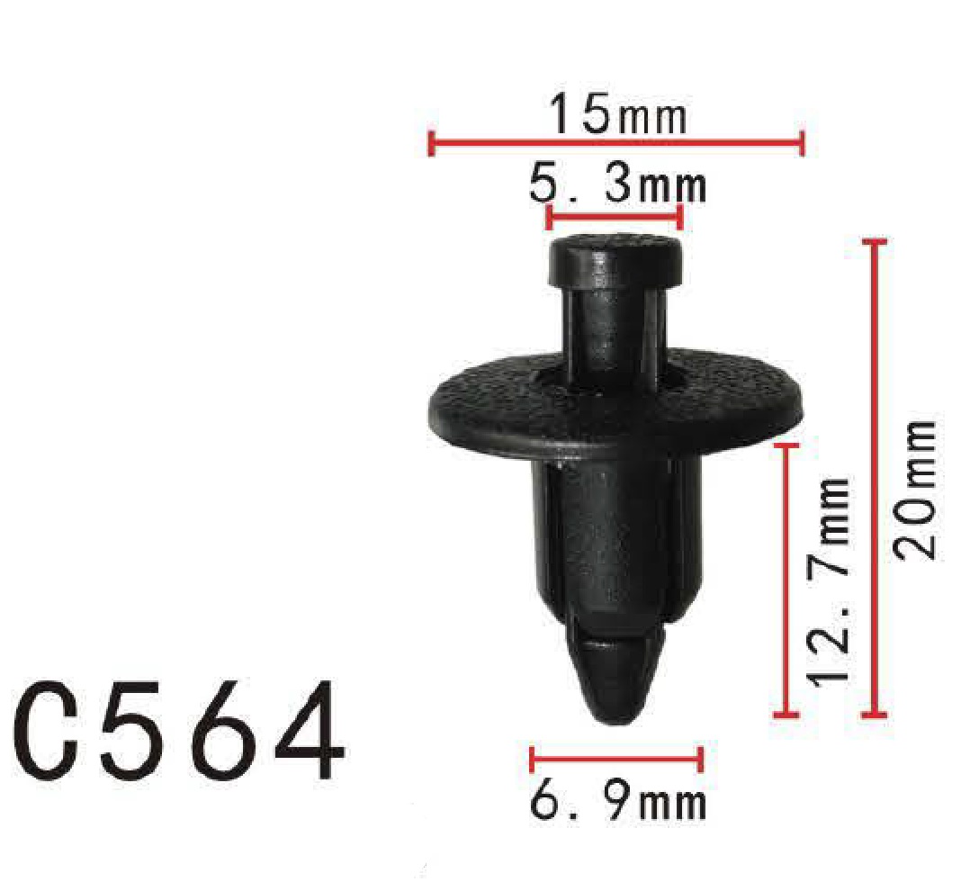 【楽天市場】プッシュ リベット トヨタ系 GM ゼネラルモーターズ系 パネル用 PF-C564 10個：EMOTIONパーツ楽天市場店