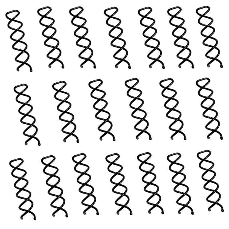 【楽天市場】YFFSFDC スクリューピン 20本セット ヘアピン ヘアクリップ セット スクリューヘアピン ヘアピン 黒 髪飾り スパイラルスクリューピンヘアクリッ アレンジヘア ゆるふわ ...