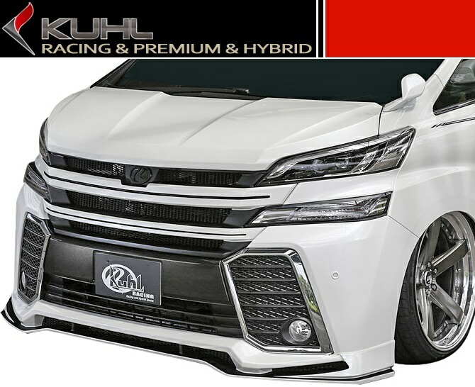 【楽天市場】【M's】KUHL RACING ヴェルファイア 30 前期 30V-SS レーシング ボンネット ／／クール 製 30/35系 ...