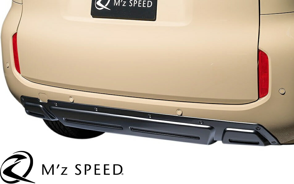 【楽天市場】【M’s】 トヨタ 10 シエンタ (2022/8-) M'z SPEED CROSS LINE リアバンパーガード (つや消しブラック) AES エムズスピード エアロ パーツ ...