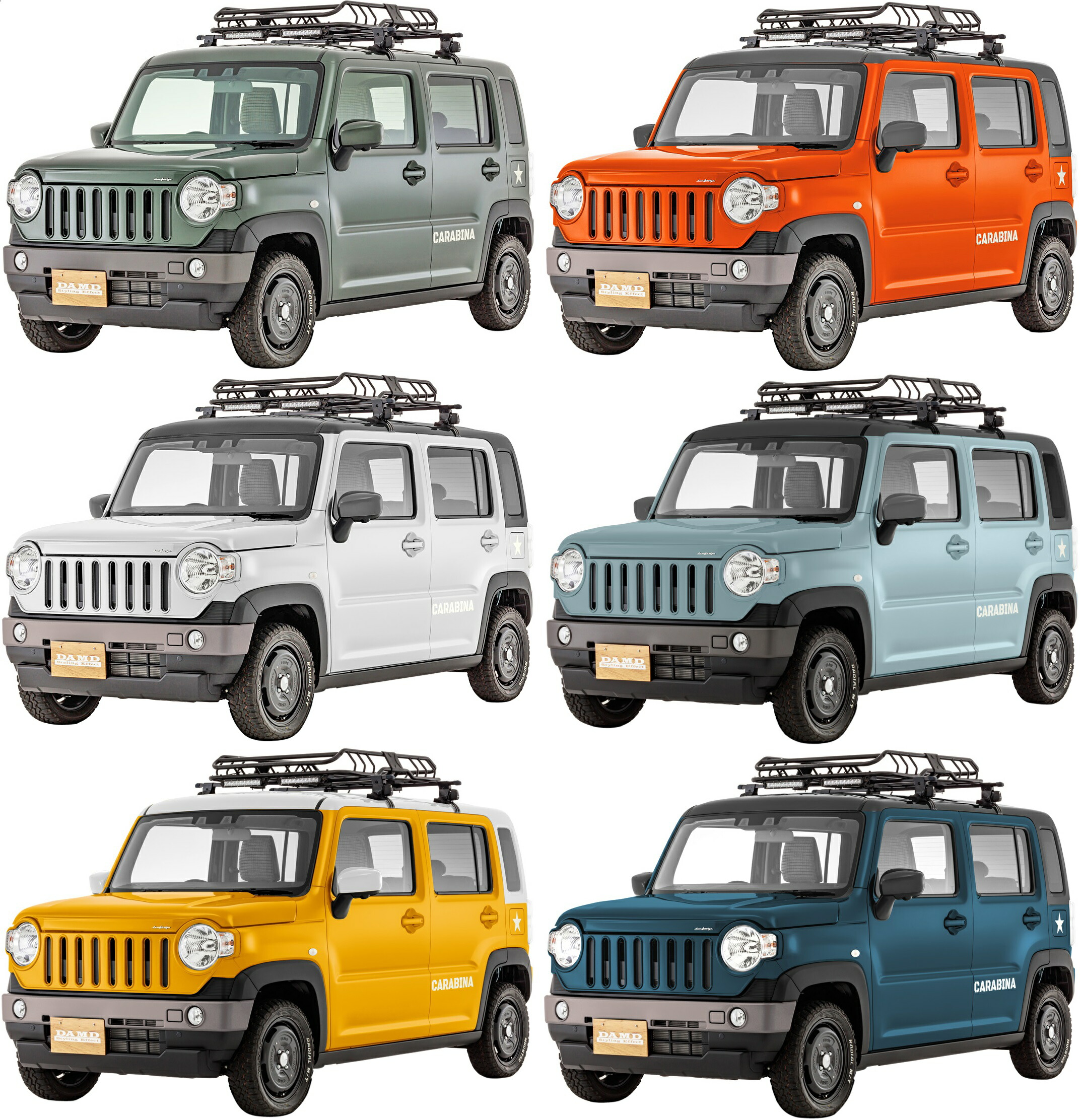 【楽天市場】【M's】 スズキ ハスラー MR52S MR92S ( 2020.1- ) DAMD CARABINA フェイスチェンジキット ...